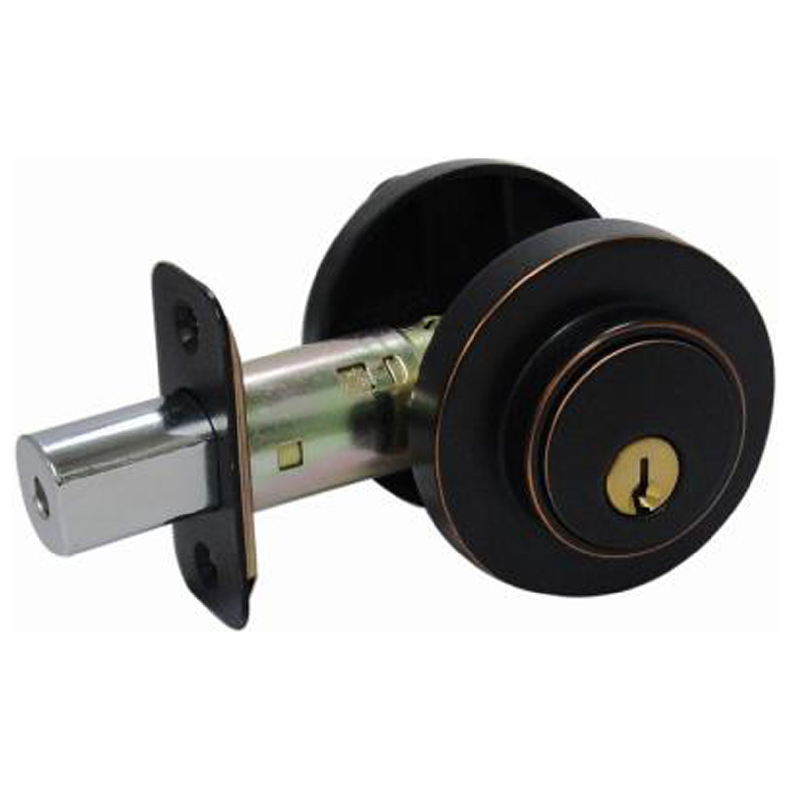 TruGuard DA1X71 KA2 Contemporary Round Deadbolt, Aged Bronze - Quantity ...