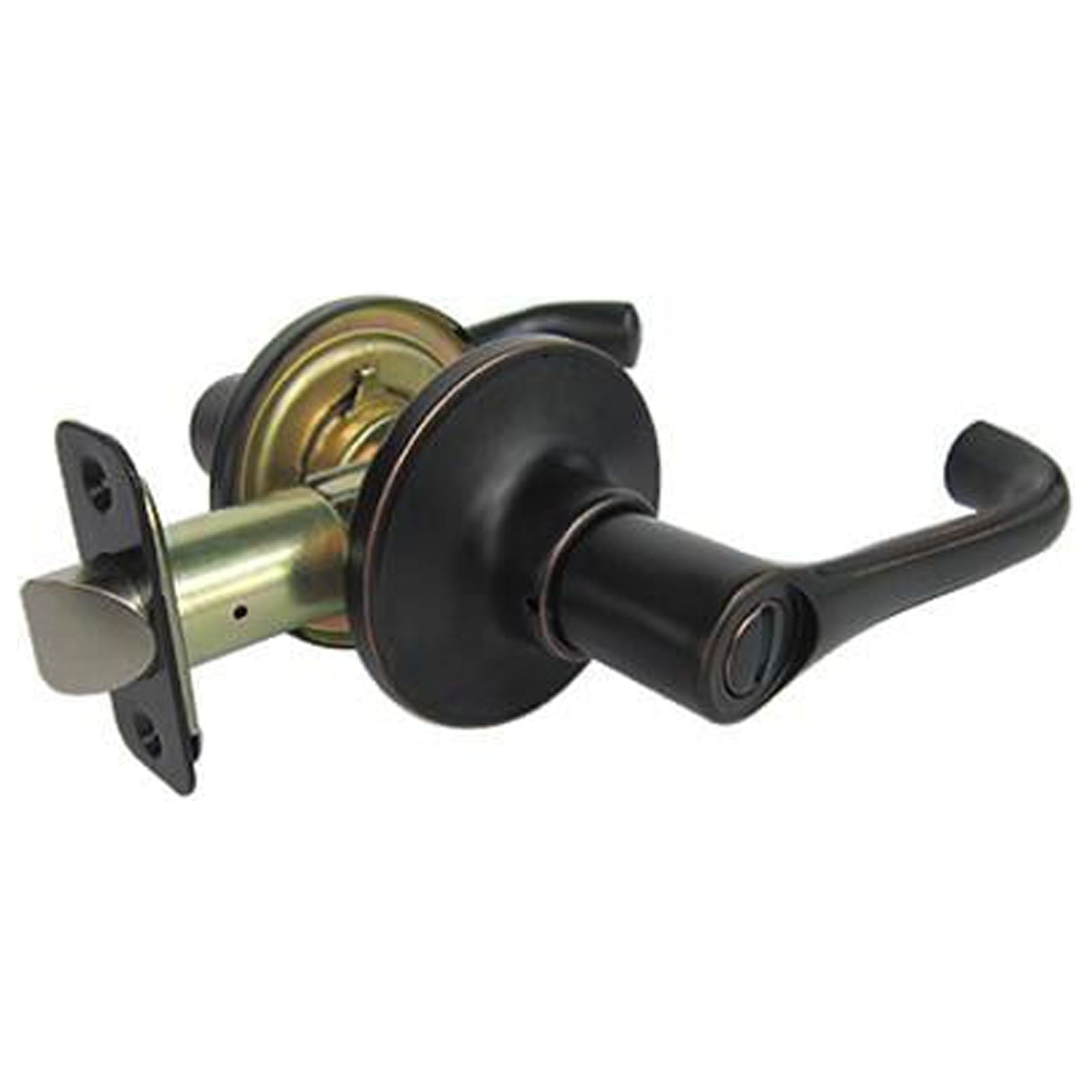 TruGuard LYPX701B Reversible Milano Privacy Lever Lockset, Aged Bronze ...