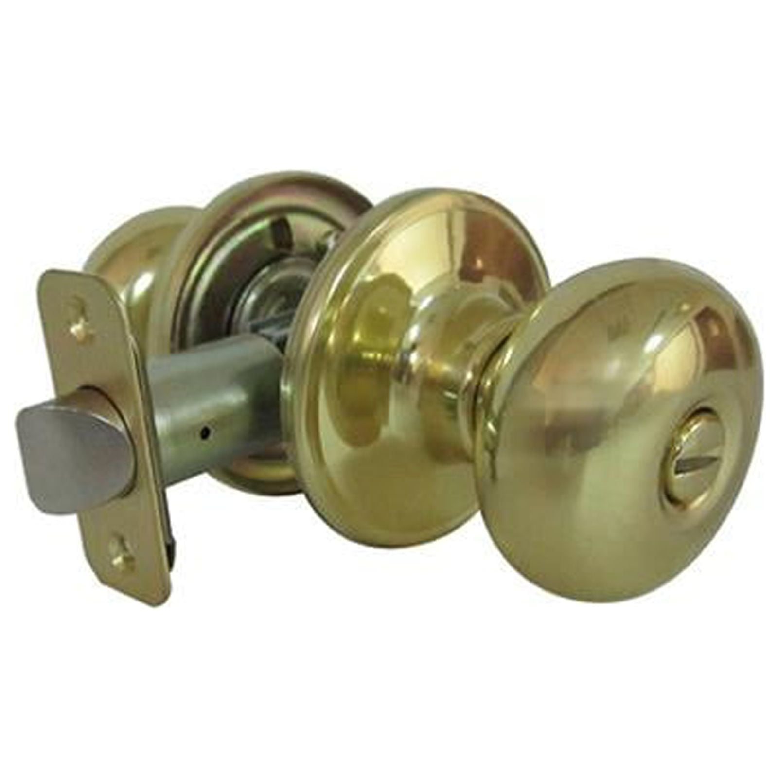 TruGuard TF710B Mushroom Privacy Lockset, Polished Brass - Quantity 6 ...