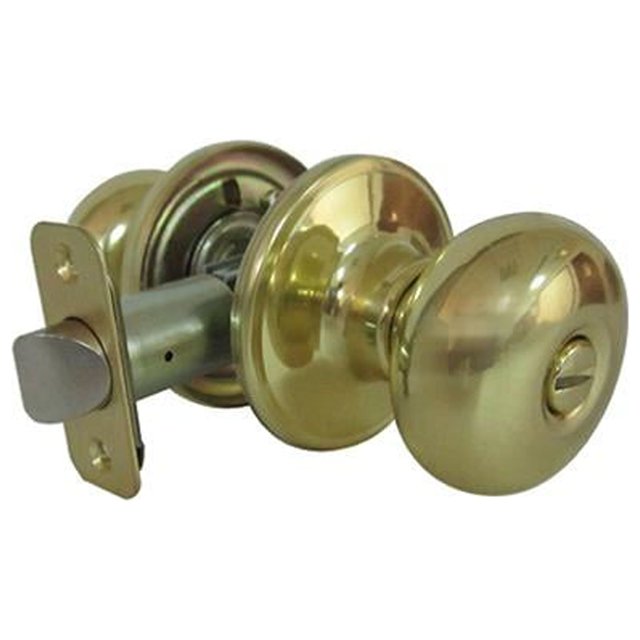 TruGuard TF710B Mushroom Privacy Lockset, Polished Brass - Quantity 6 ...
