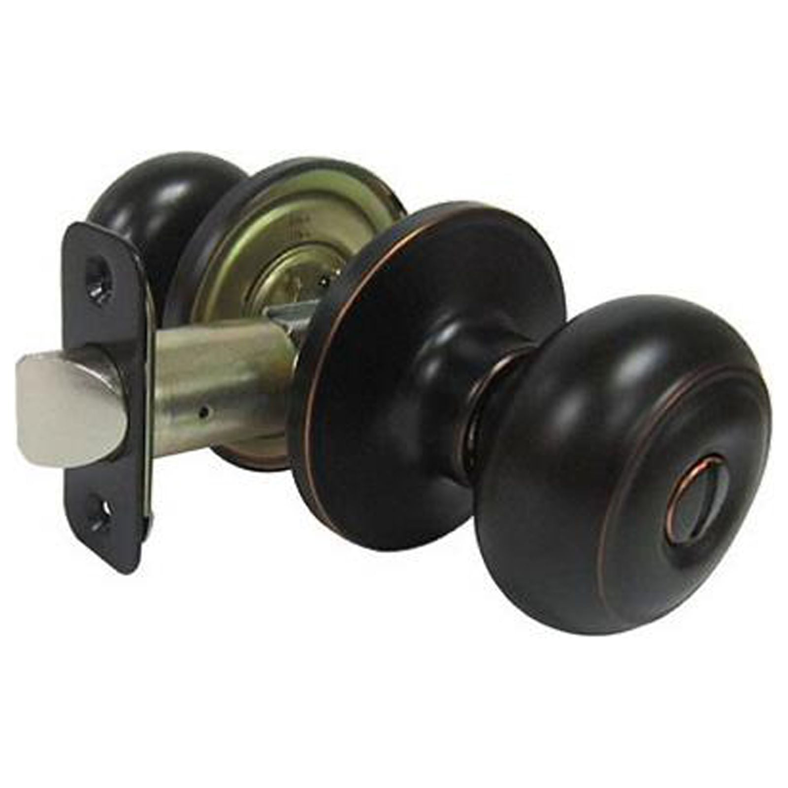 TruGuard TGX710B Verona Fancy Mushroom Privacy Knob Set, Aged Bronze ...