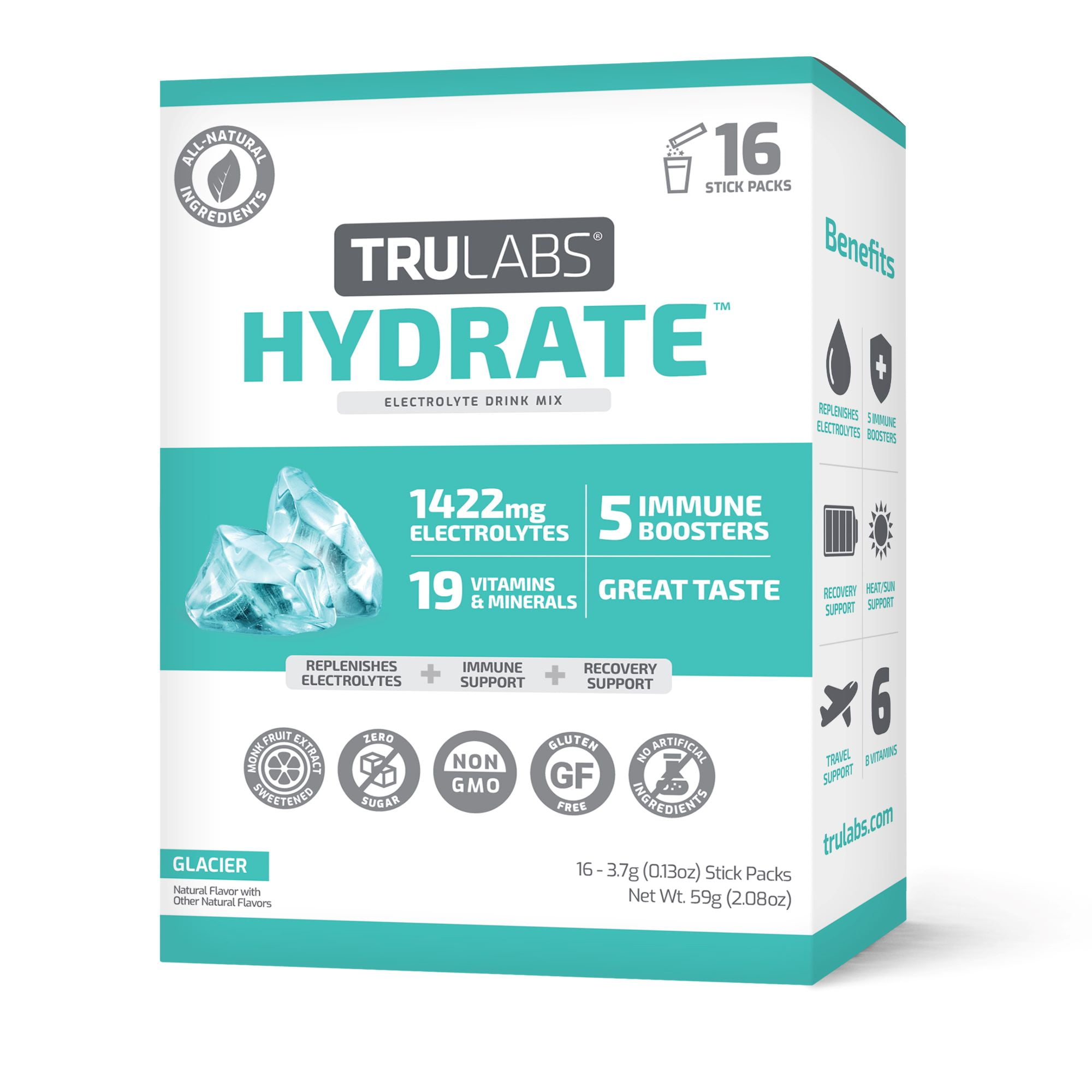 TruLabs® Hydrate Powders Glacier, 16 Servings - Walmart.com
