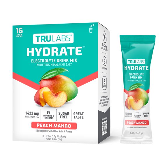 Force Factor Liquid Labs Hydration Electrolyte Drink Mix Tropical Fruit ...