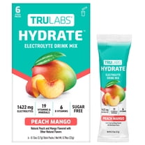 TruLabs Hydrate Electrolyte Drink Mix, Peach Mango, 16 Count - Walmart.com