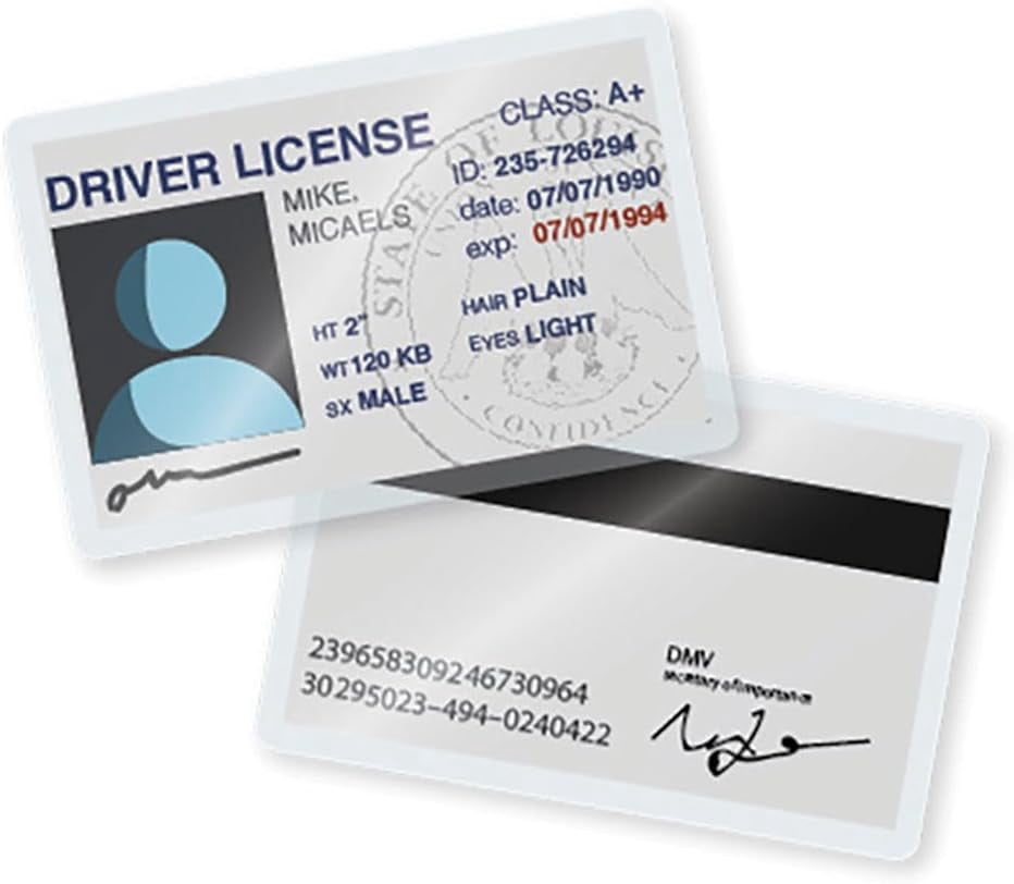 TruLam 10 Mil Laminating Pouches with Rounded Corners | Driver's ...