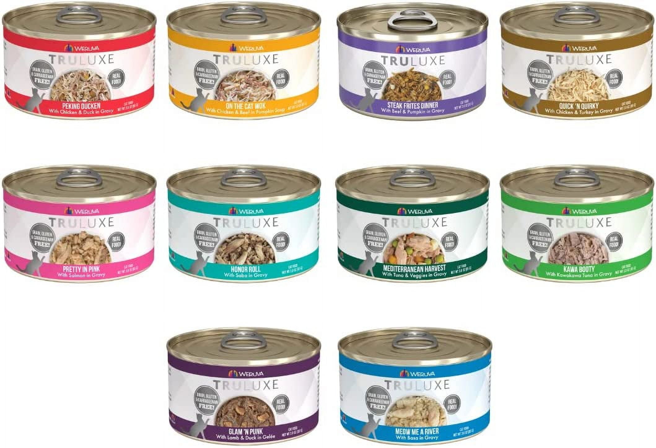 TruLuxe Grain-Free Wet Cat Food Variety Pack - All 10 Flavors - 3 ...