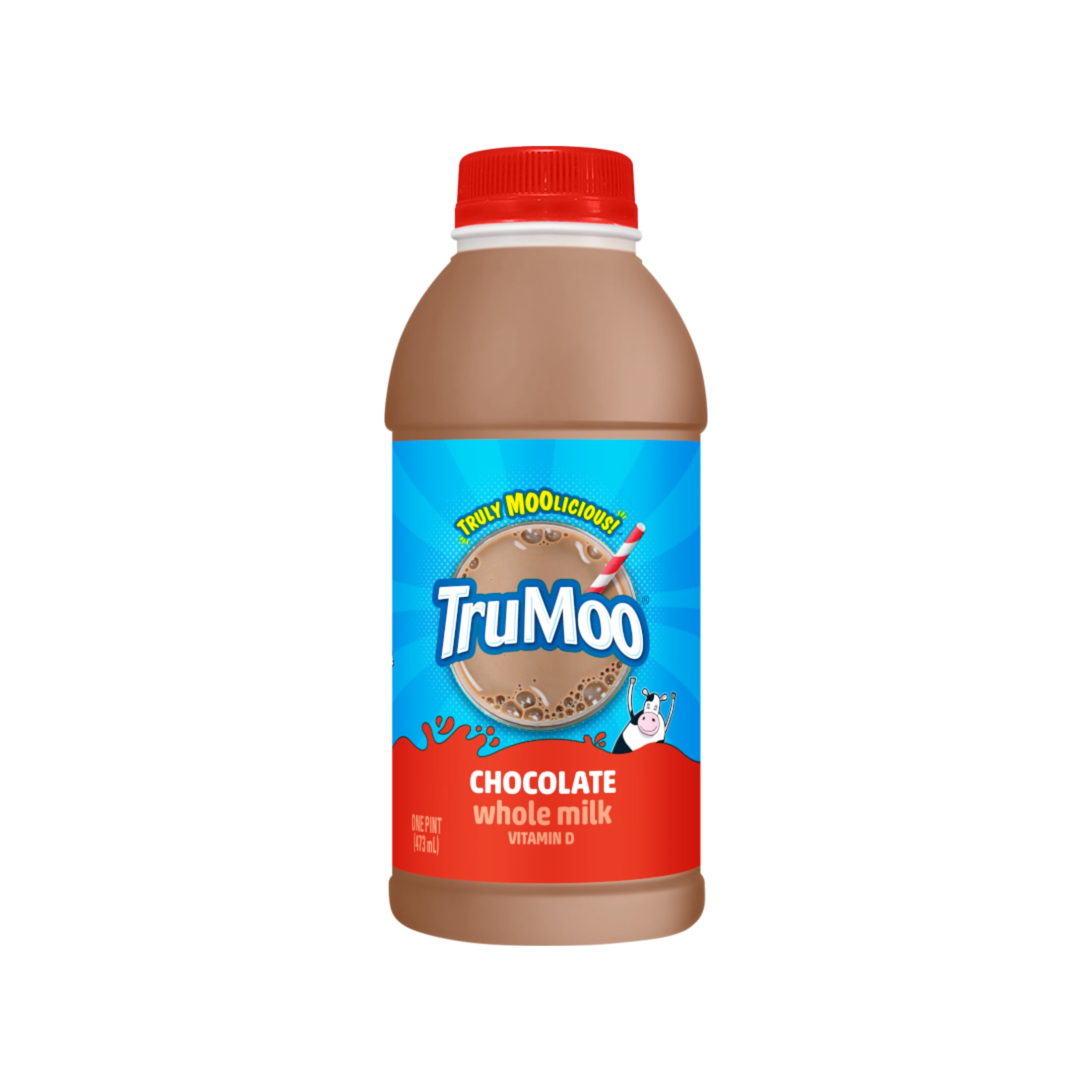 TruMoo Milk Whole Chocolate Vitamin D Pint Plastic Bottle - Walmart.com