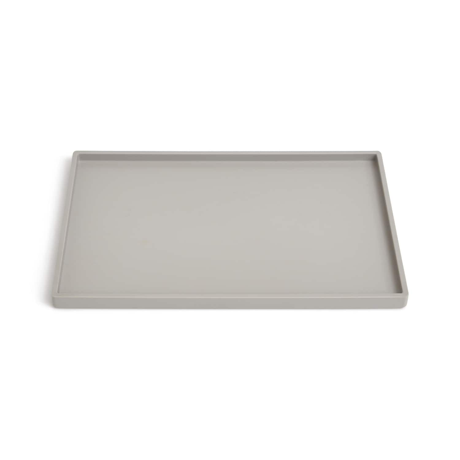 TRU RED Slim Stackable Plastic Tray Gray TR55266 - Walmart.com