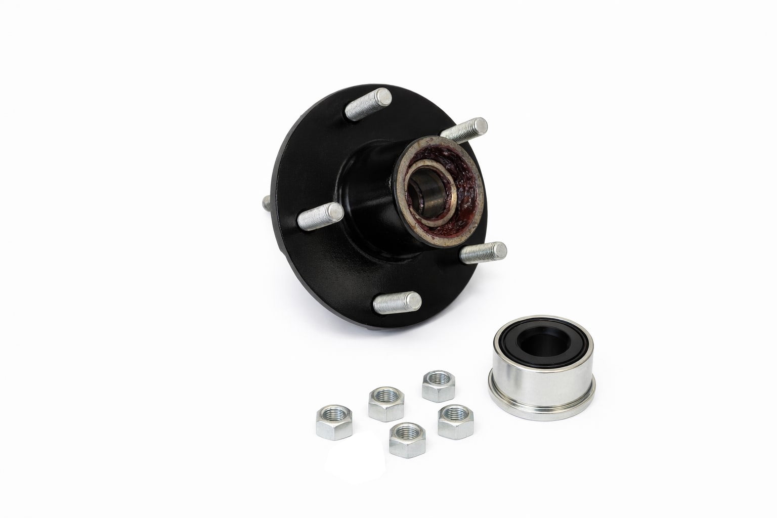 TruRyde Pre-Greased 5 Bolt on 4.50" Idler Hub Kit, 2,500 lb. Axles ...