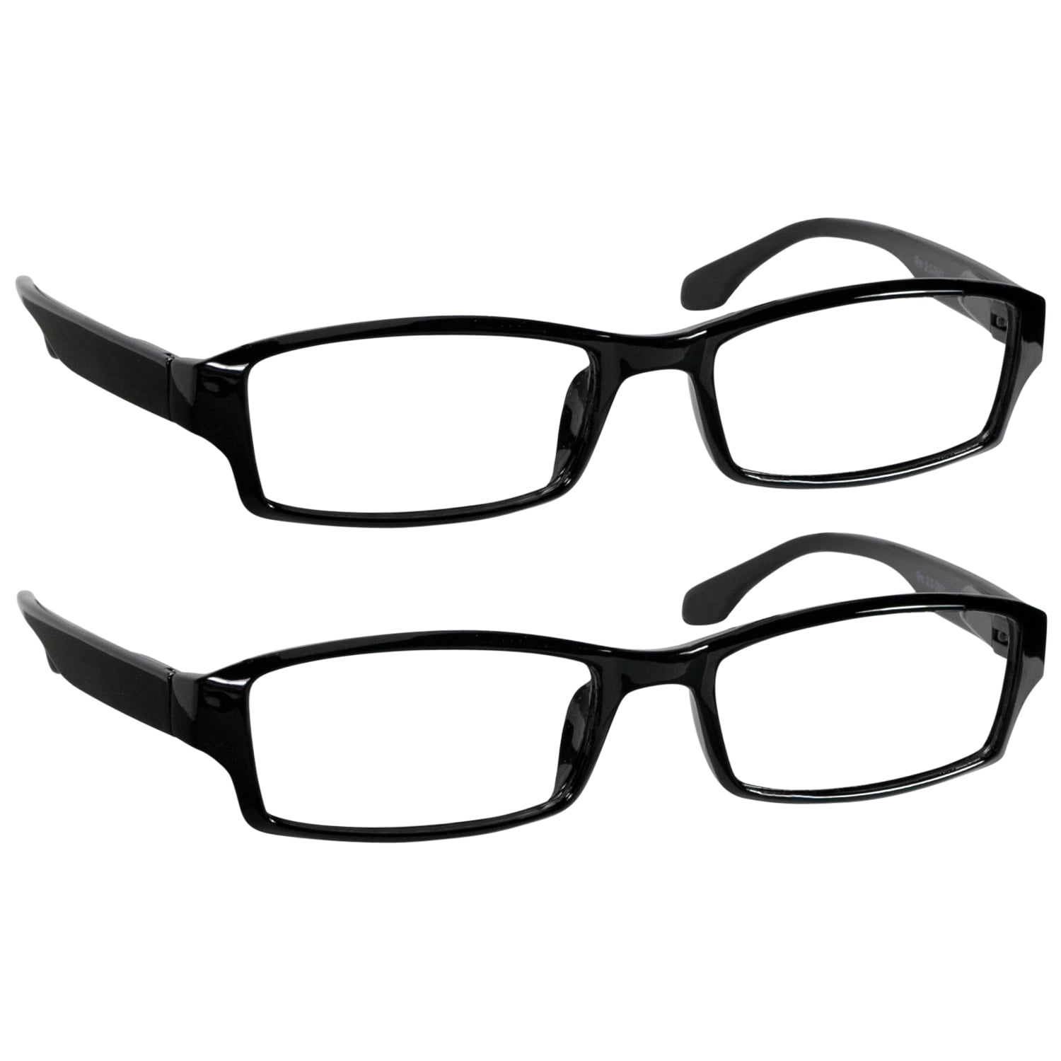 TruVision Readers Unisex Plastic Frame Reading Glasses, 2 Pack ...