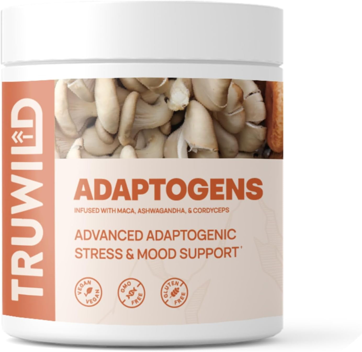 TruWild Adaptogen Blend with Cordyceps Maca Ashwagandha - Full Spectrum ...