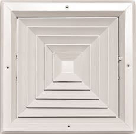 Truaire 4 Way Aluminum Square Ceiling Diffuser, 8 In. X 8 In. - Walmart.com