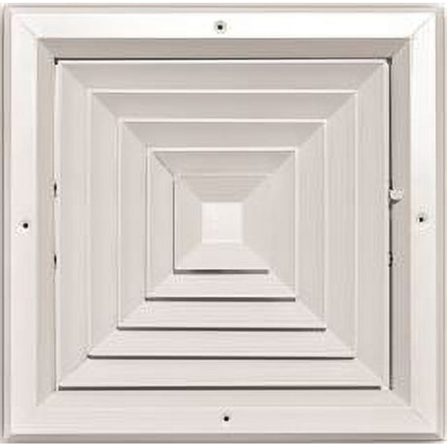 Truaire 4 Way Aluminum Square Ceiling Diffuser, 8 In. X 8 In. - Walmart.com