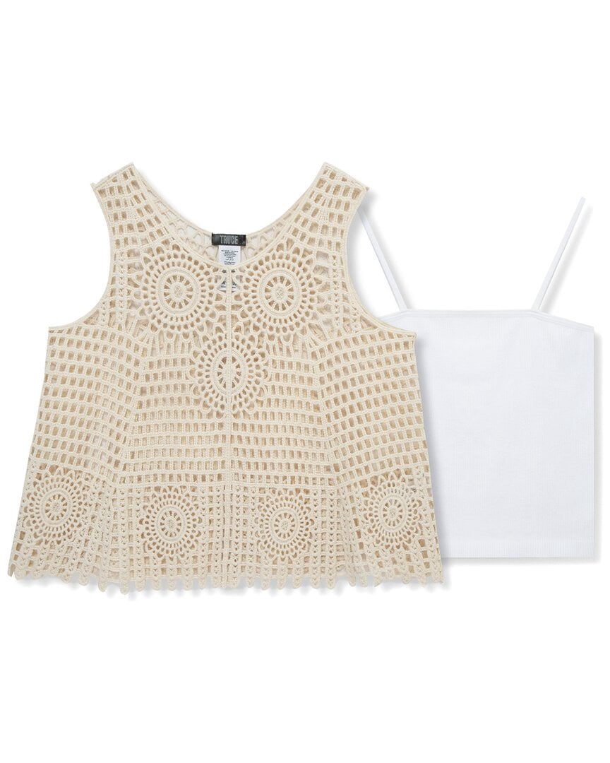 Truce girls Crochet Top & Tank Set, GS78 - Walmart.com