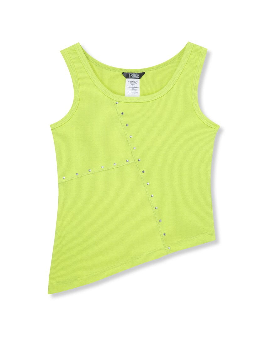 Truce girls Studded Rib Tank, GL14, Green - Walmart Business Supplies