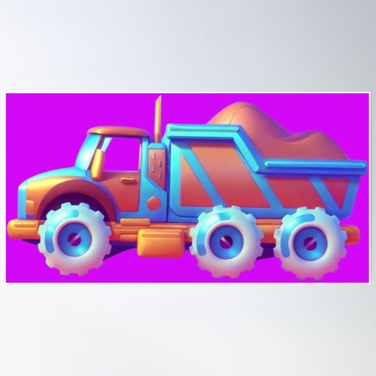 Truck #1-2# Poster Wall Art, Modern Wall Decor For Living Room Bedroom ...