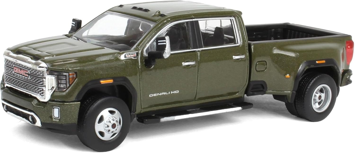Truck 1/64 2022 GMC Sierra 3500 Denali Dually, Forest Metallic, Karson ...