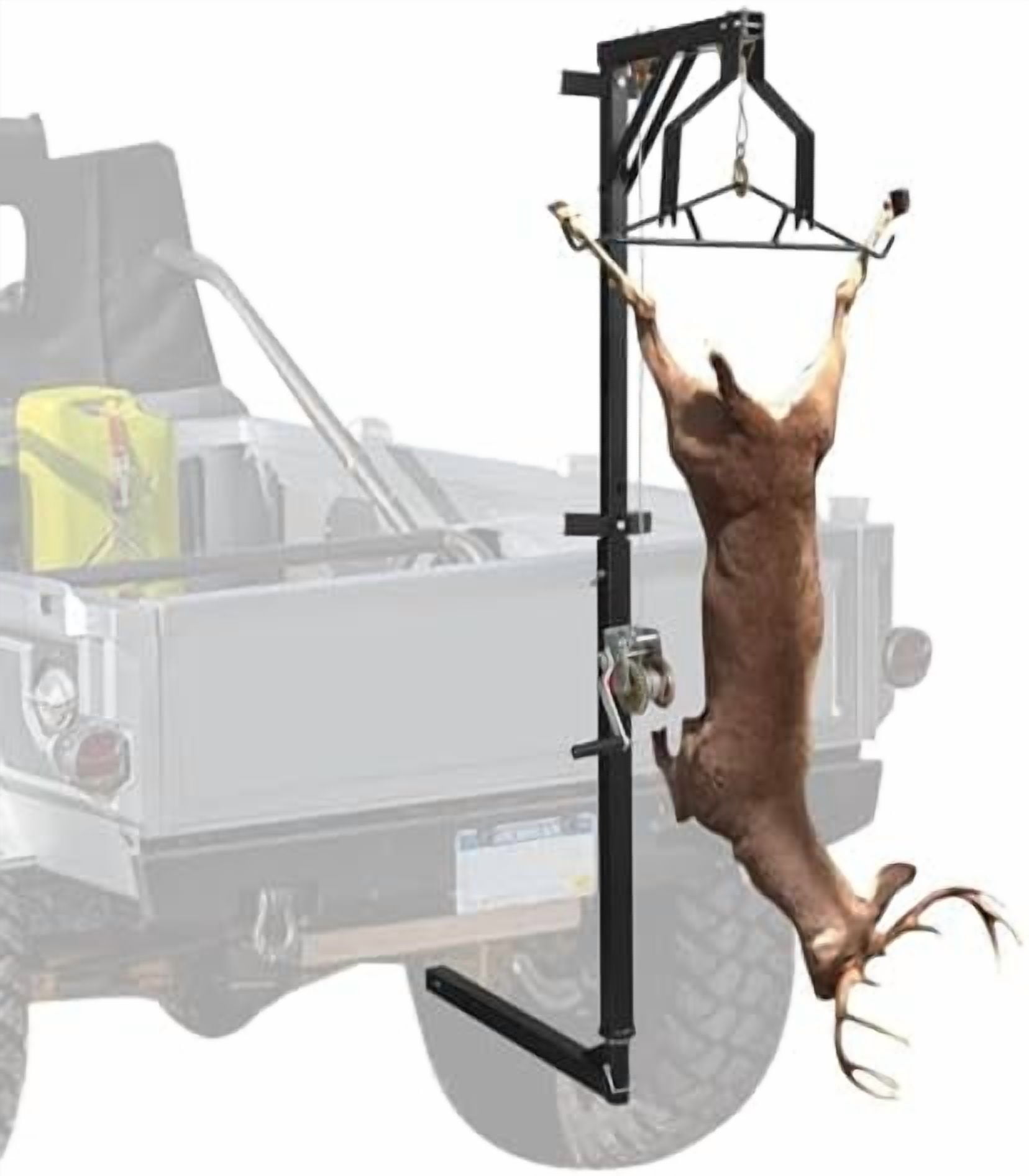 Truck 2" Hitch Game Hunting Hoist, 600LB Big Game Hunting Deer Hoist ...