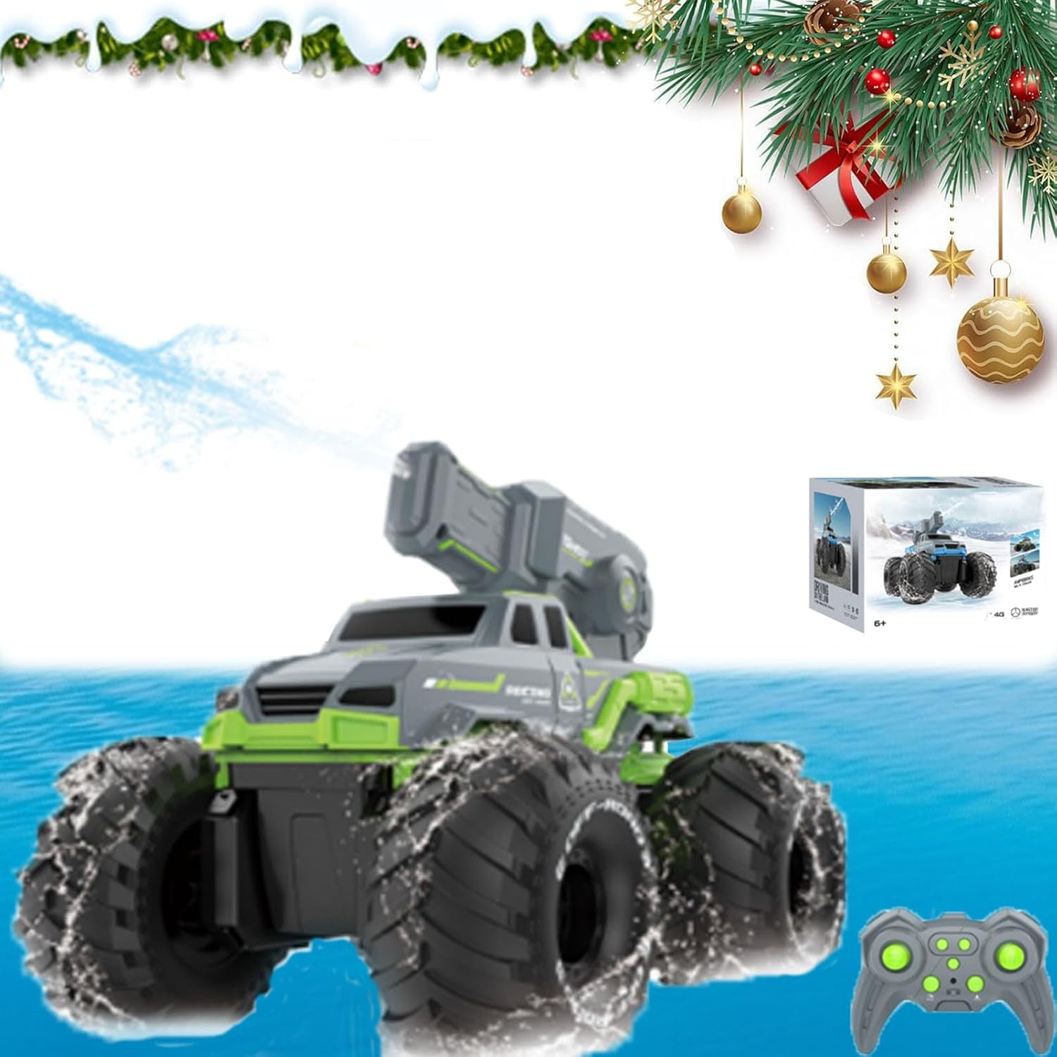 Truck - 2025 Hottest Amphibious Truck Boat Remote Control Car,Shooting ...