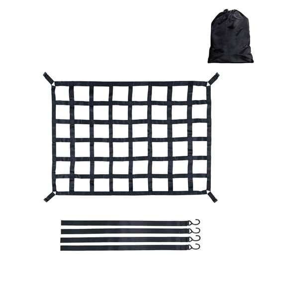 Truck Bed Cargo Barrier Net With S Hooks For Secure Transport In ...