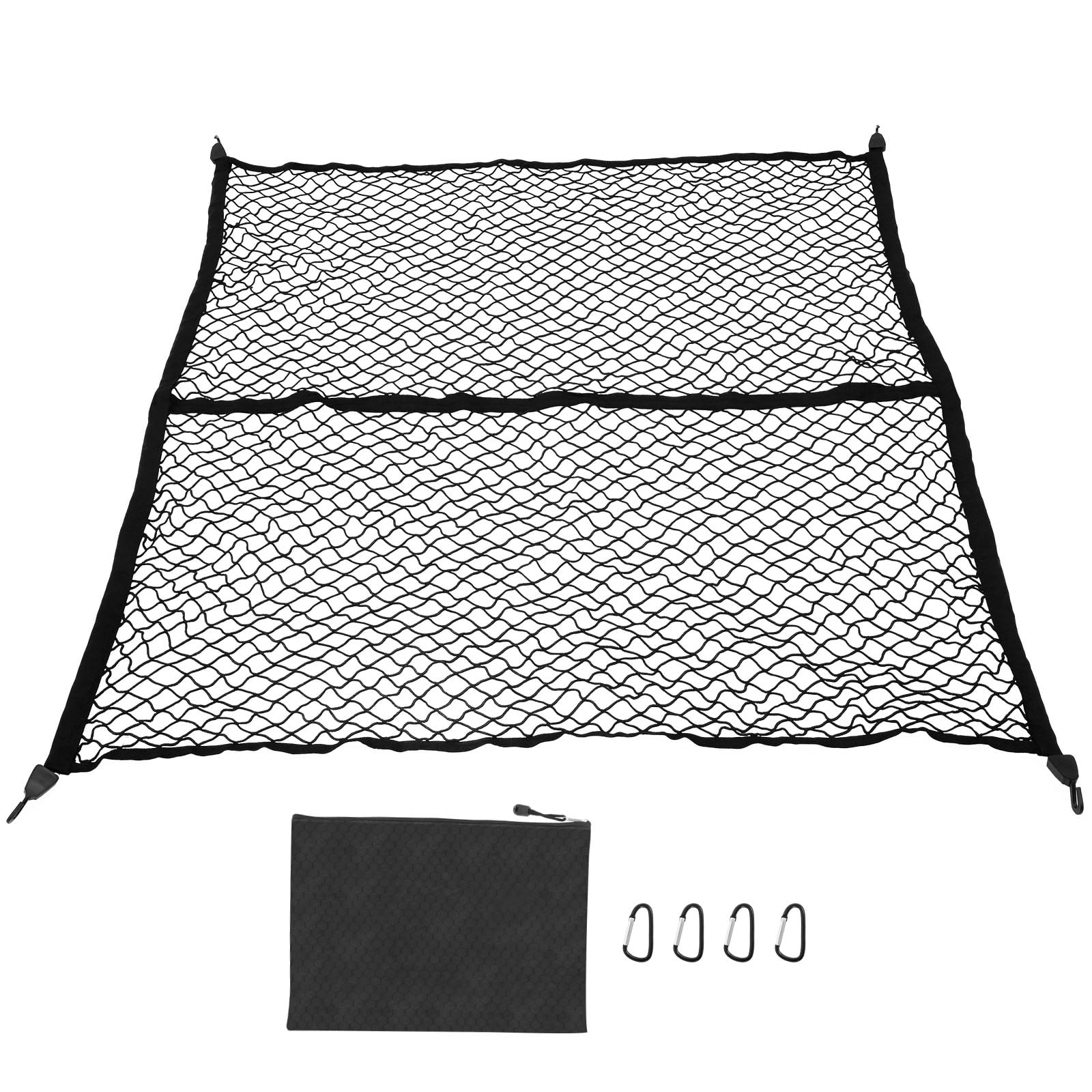 Truck Bed Cargo Net Stretchable Pickup Truck Bed Mesh Organizer 4x4ft ...
