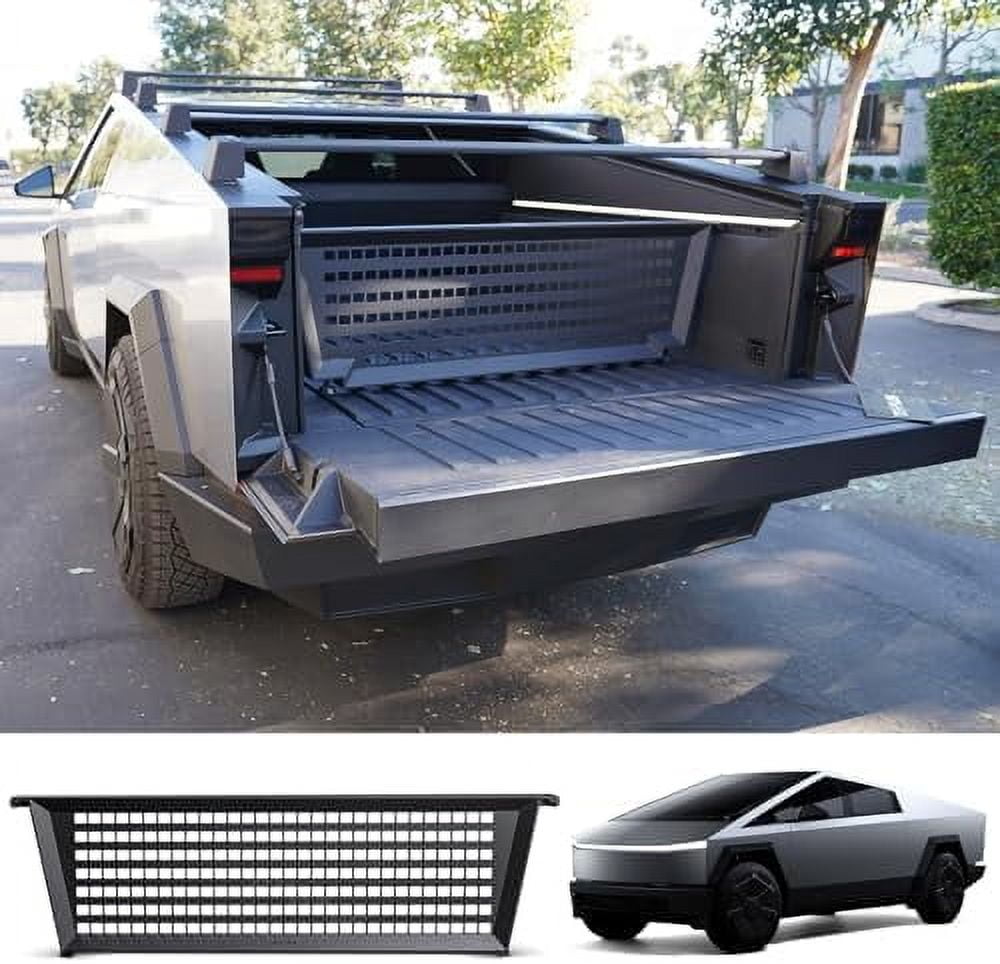 Truck Bed Divider Cybertruck Accessories Cargo Divider Aluminum Molle ...