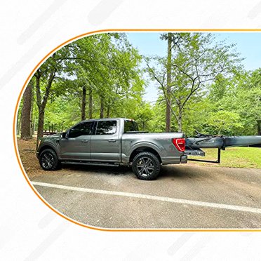 Truck Bed Extender, 2 in 1 Design Foldable Pick Up Truck Bed Hitch ...