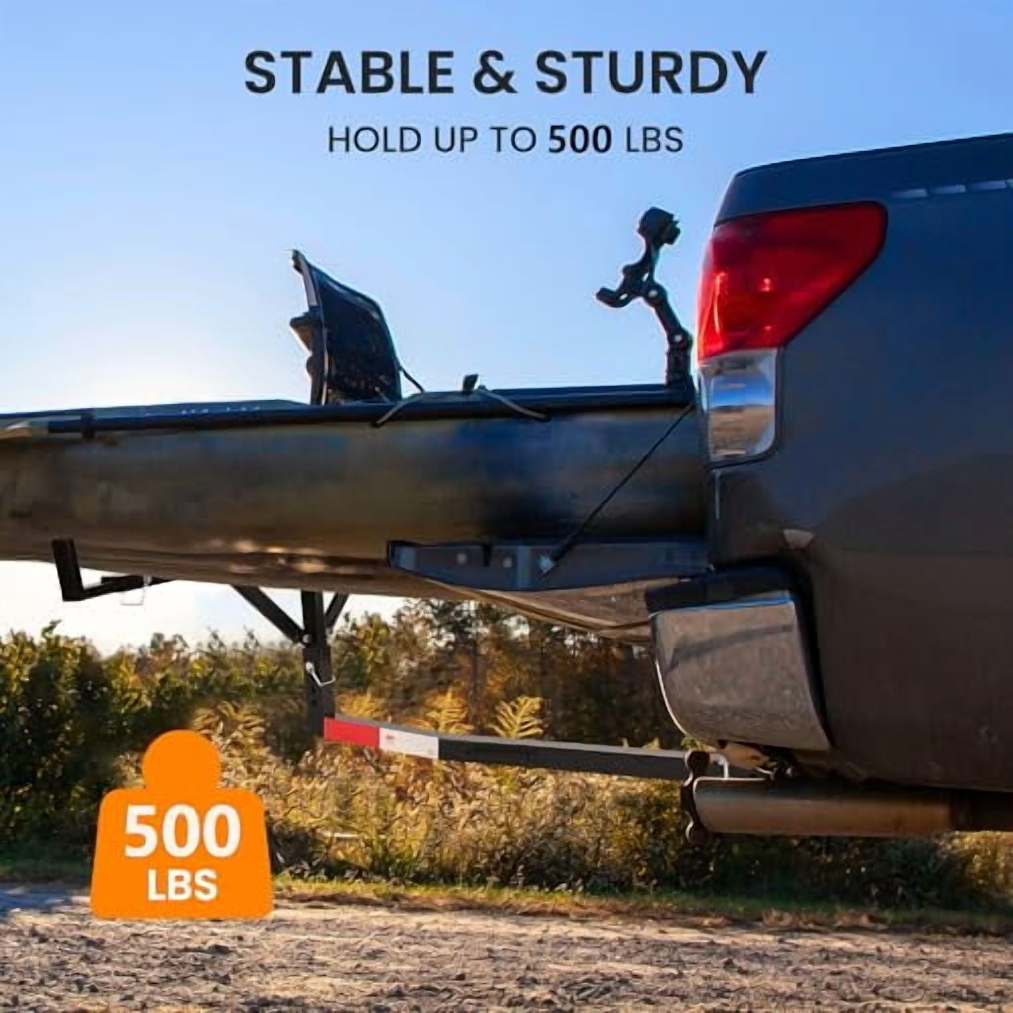 Truck Bed Extender Hitch Mount, 2 in 1 Design Foldable Pick Up Truck ...