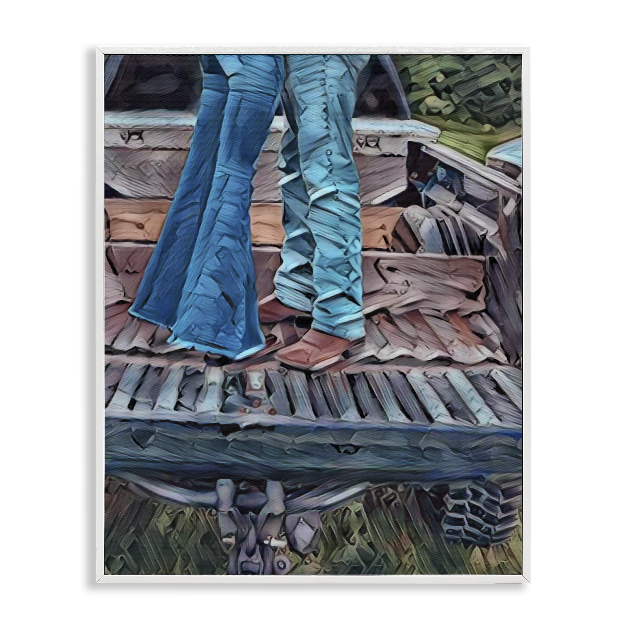 Truck Bed Kisses White Framed Giclee Art, design by Jesse Keith ...