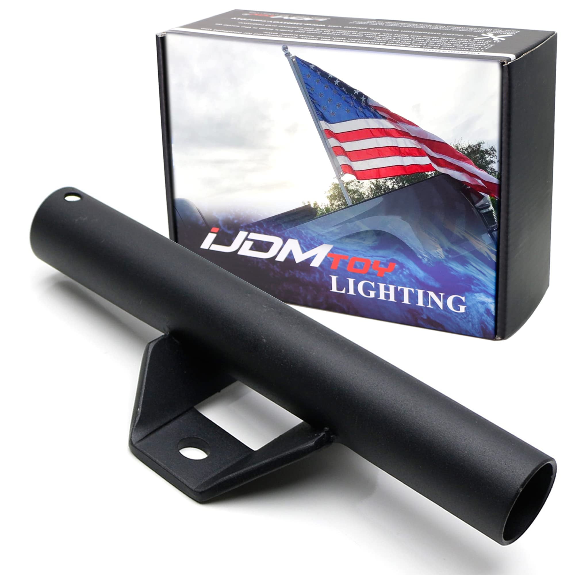 Truck Bed Rail Side Mount Flag Holder Kit, For Toyota Tundra Tacoma, Also Other Trucks w/ 1-Inch ...