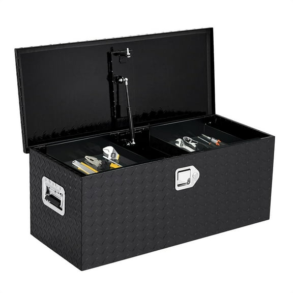 39 Inch Truck Bed Tool Box Heavy Duty Aluminum with Sliding Shelf ...