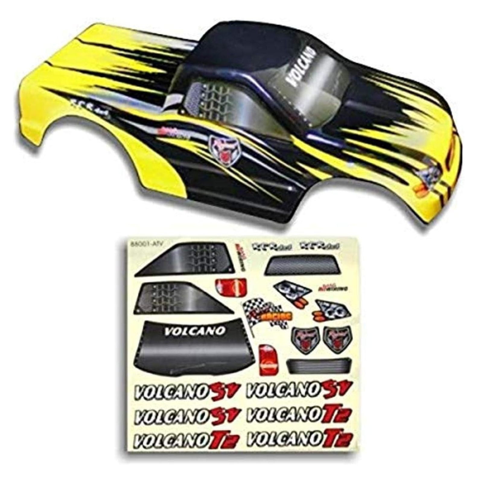 Truck Body (1/10 Scale), Black/Yellow (25188-3) - Walmart.com