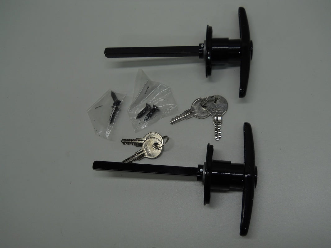 Truck Cap Cover Shell Topper Window T-Handle Lock Kits / Black / Twin ...