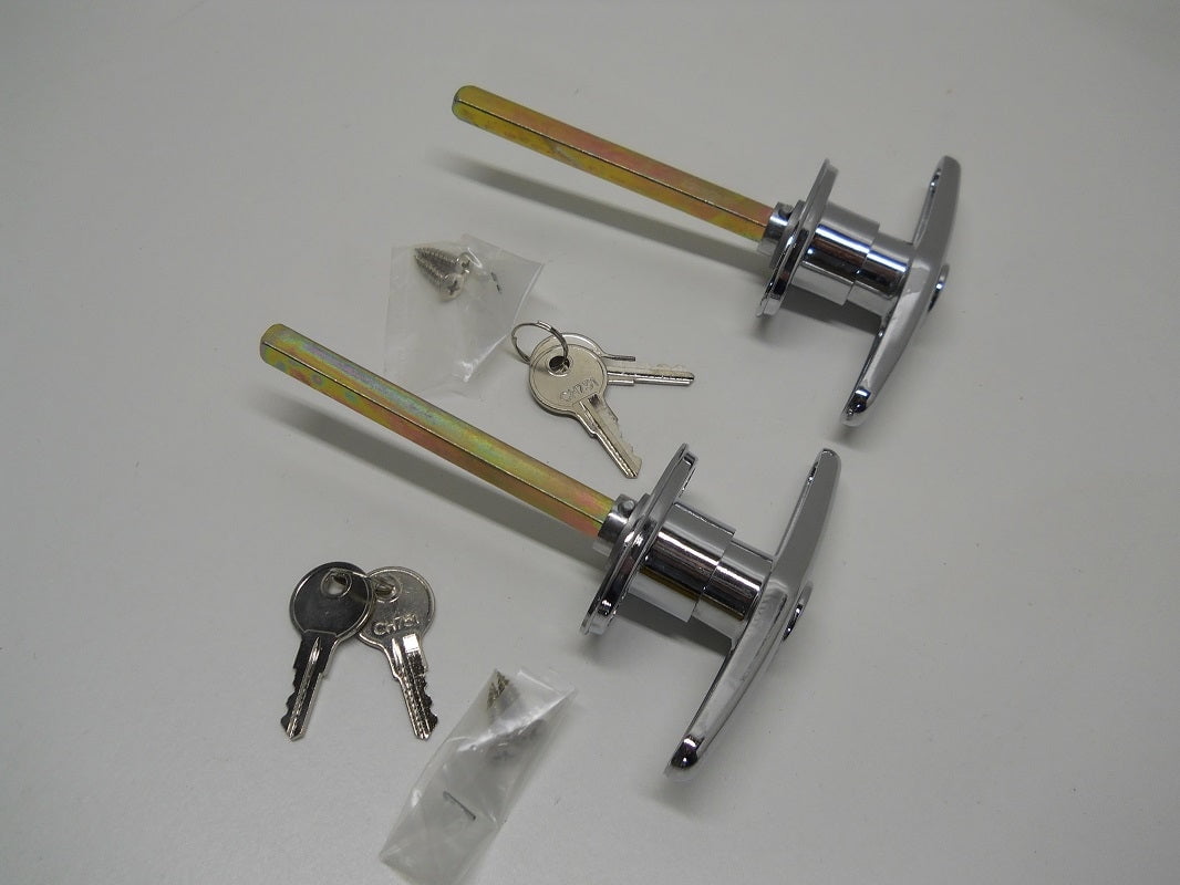 Truck Cap Cover Shell Topper Window T-Handle Lock Kits / Chrome / Twin ...