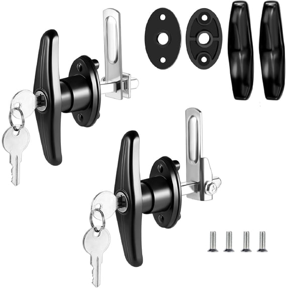 Truck Cap Latch T Handle Lock for Leer are Matching Set Universal Truck ...