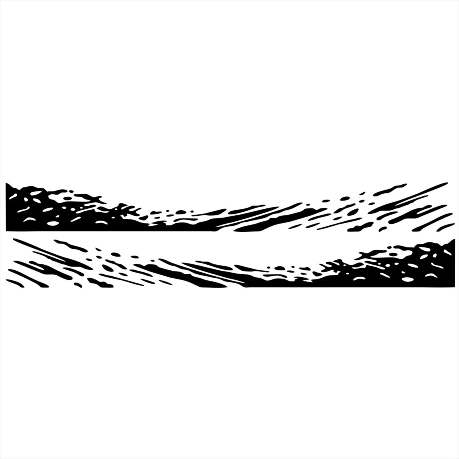 Truck Car Stickers, Racing Stripes Car Stickers, Waves Graphics Vinyl ...