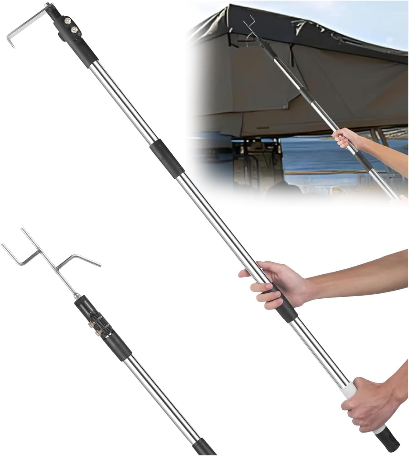 Truck Cargo Grabber, Telescoping Pickup Truck Bed Retriever Tool with ...