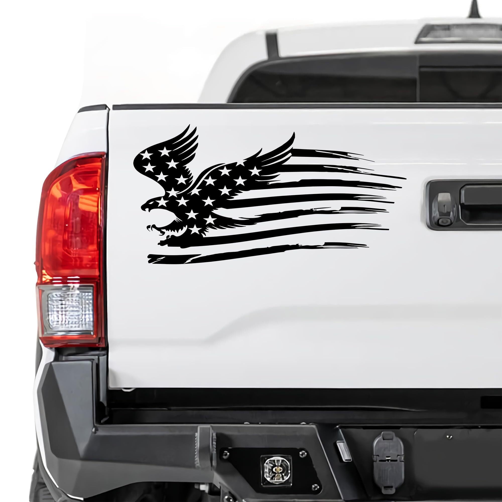 Truck Decals,Black American Flag Decal,Creativity American Flag Car ...