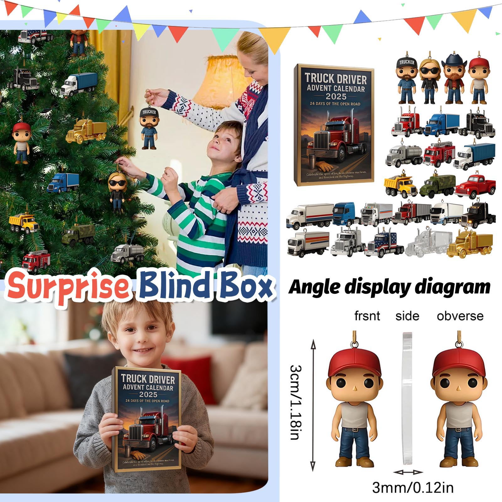 Truck Driver Advent Calendar 2025, 24-Day Countdown Advent Calendar ...