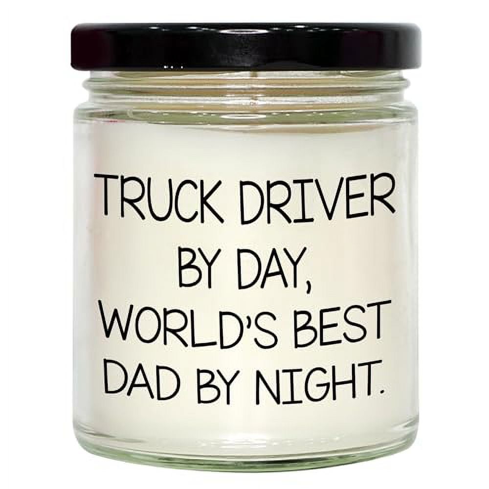 Truck Driver Gifts: Funny 9oz Vanilla Soy Candle Gifts for Truck ...