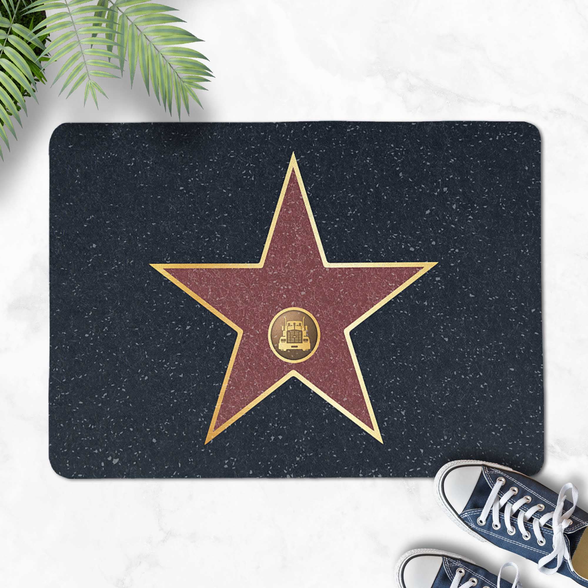 Truck Driver Hollywood Star Rug – Big Rig Trucker Appreciation Mat, CDL ...