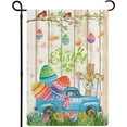 Truck Easter Garden Flags for Outside, Religious Jesus Cross Easter ...