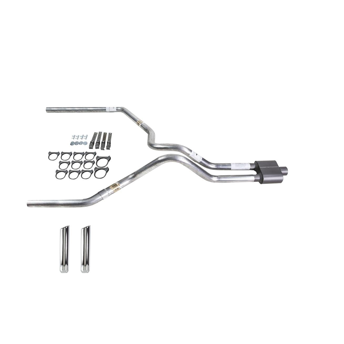 Truck Exhaust Kits - DIY dual exhaust system 2.5 SS pipe 1 chamber ...