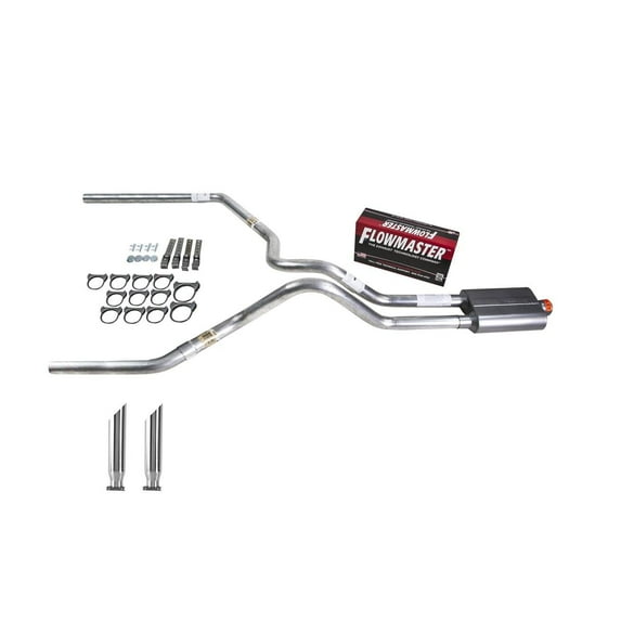 Truck Exhaust Kits - DIY dual exhaust system 2.5 SS pipe Flowmaster 40 ...