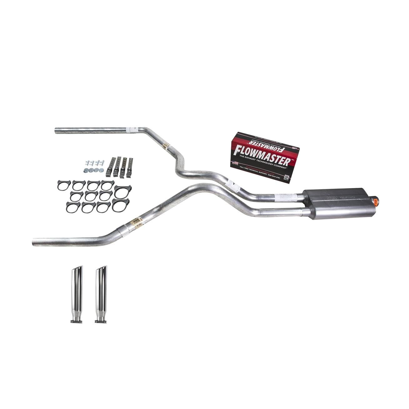 Truck Exhaust Kits - DIY dual exhaust system 2.5 SS pipe Flowmaster 50 ...