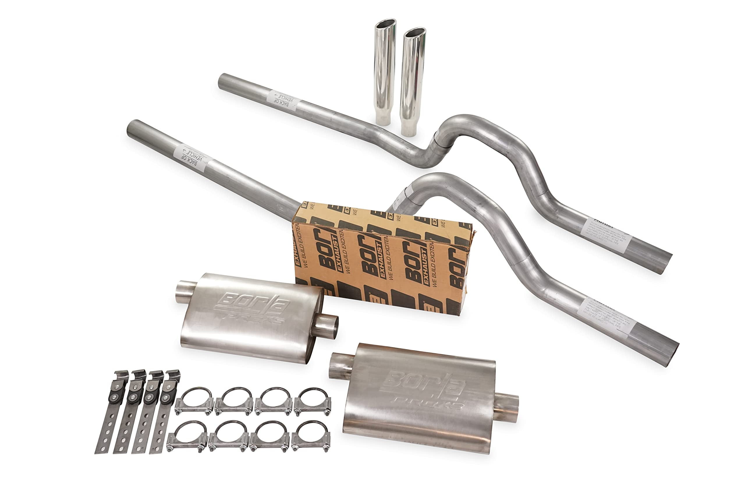 Truck Exhaust Kits - Shop Line Dual Exhaust System 2.5 inch Aluminized ...