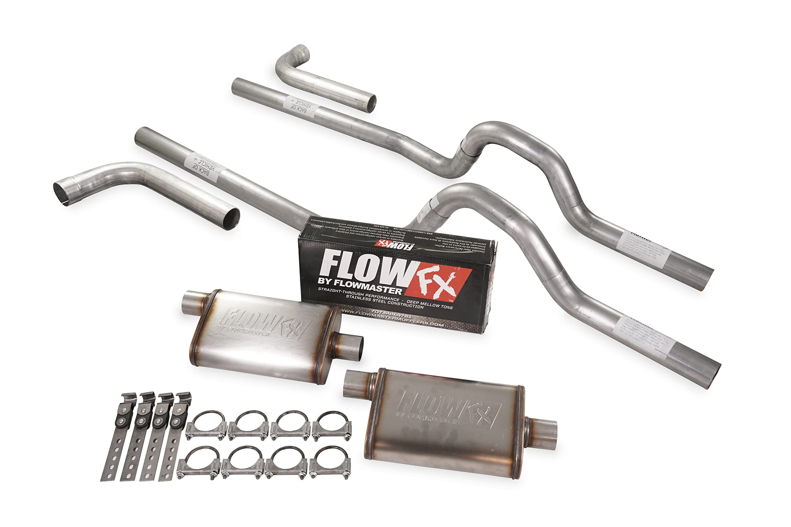 Truck Exhaust Kits - Shop Line Dual Exhaust System 3 inch Aluminized ...