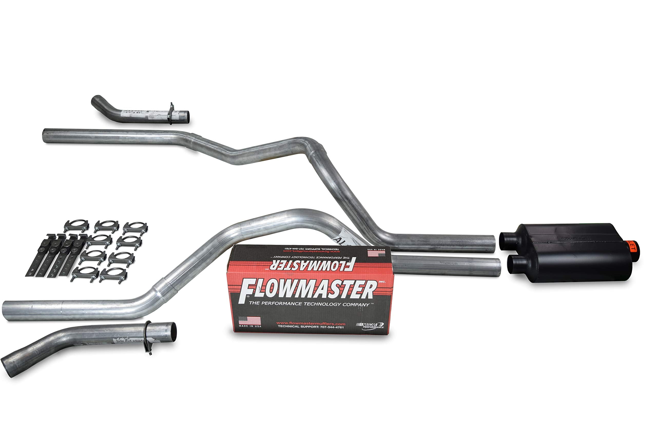 Truck Exhaust Kits - Shop Line Dual Exhaust Sytem 2.5 inch Aluminized ...