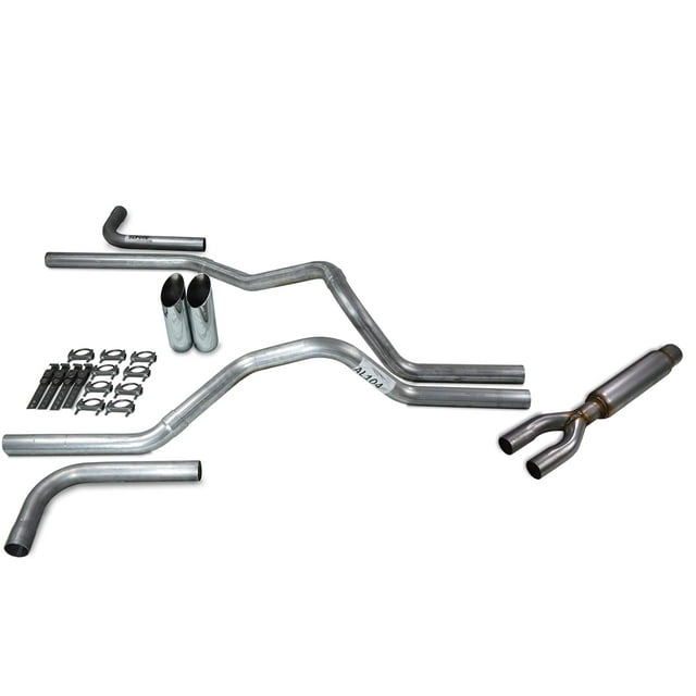 Truck Exhaust Kits - Shop Line Dual Exhaust Sytem 2.5 inch Aluminized ...