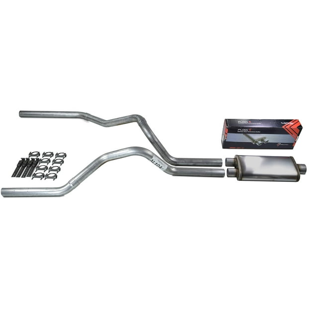 Truck Exhaust Kits - Shop Line Dual Exhaust Sytem 2.5 inch Aluminized ...